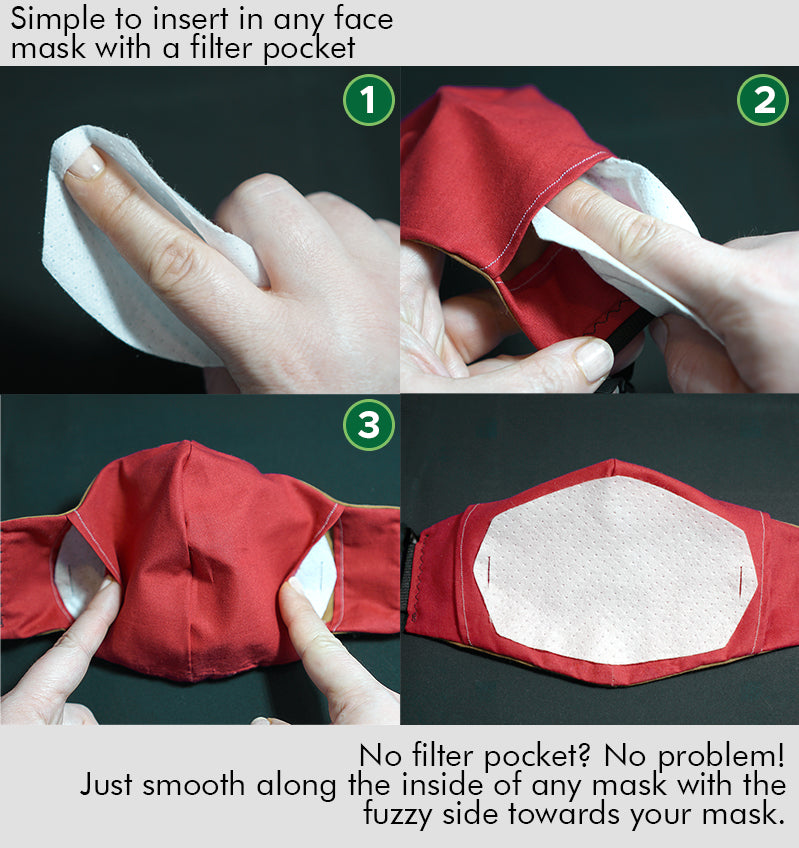 Dragonscale MERV 16 Face Mask Filter Inserts - Value Pack